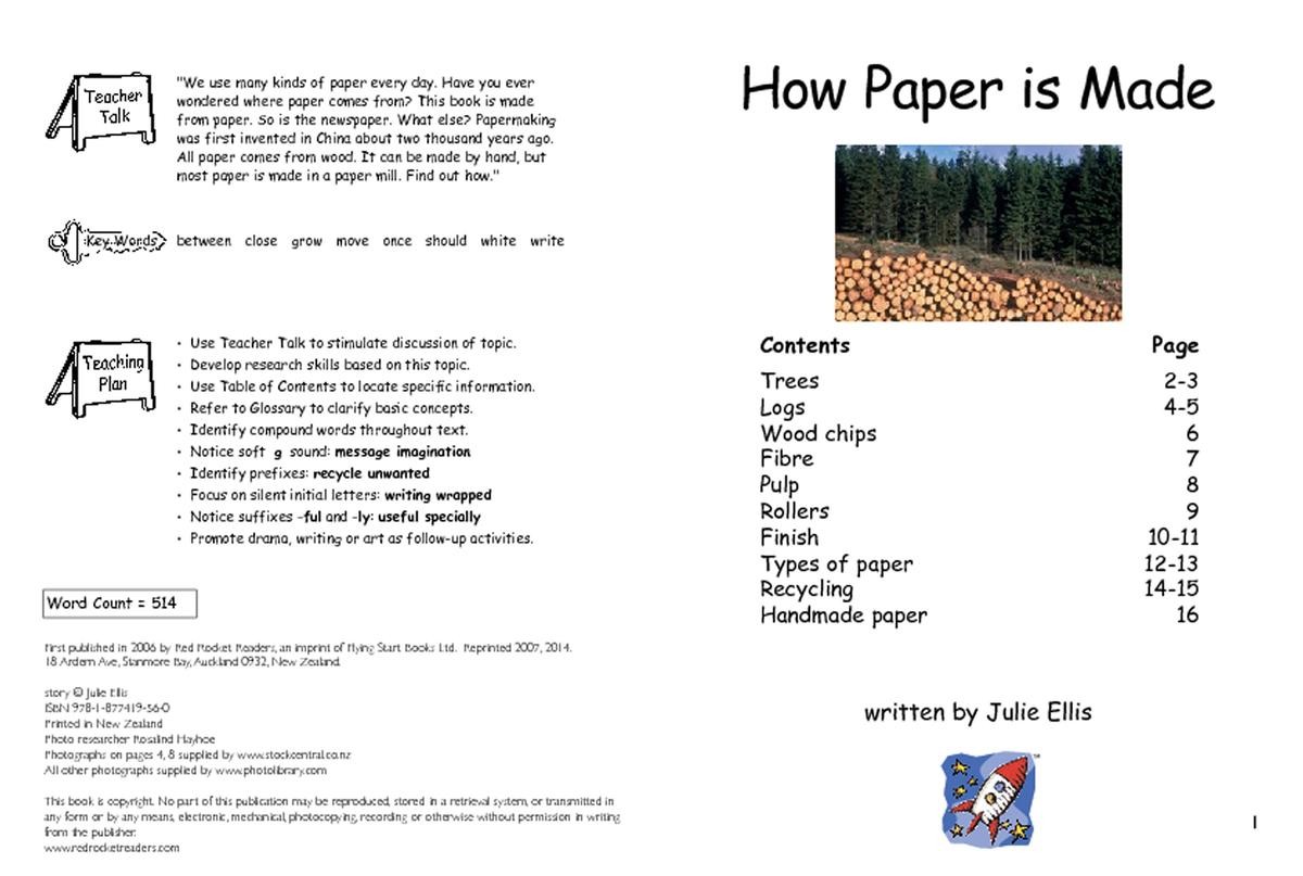 How Paper is Made - Flying Start Books